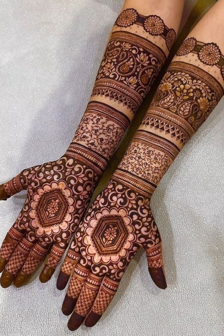 30 Amazing Full Front Hand Mehndi Design Styles To Explore